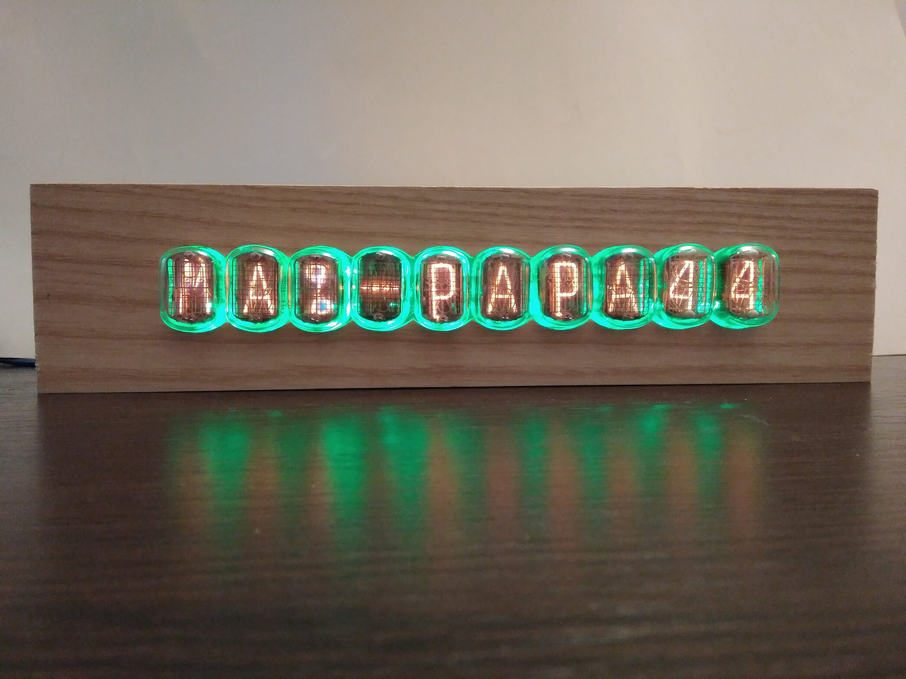 Nixie Tube Custom Sign, Vintage Tube Name Sign, Digital Sign OOAK Man ...