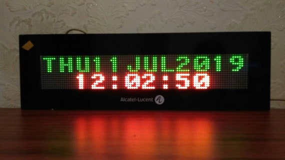 Wall Clock Countdown 16x96 Matrix LED Display Custom Sign | Etsy