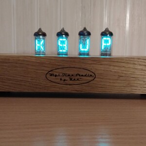 Nixie Tube Custom Sign, Vintage Tube Name Sign, Digital Sign OOAK Man ...