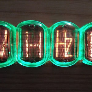 Nixie Tube Custom Sign, Vintage Tube Name Sign, Digital Sign OOAK Man ...