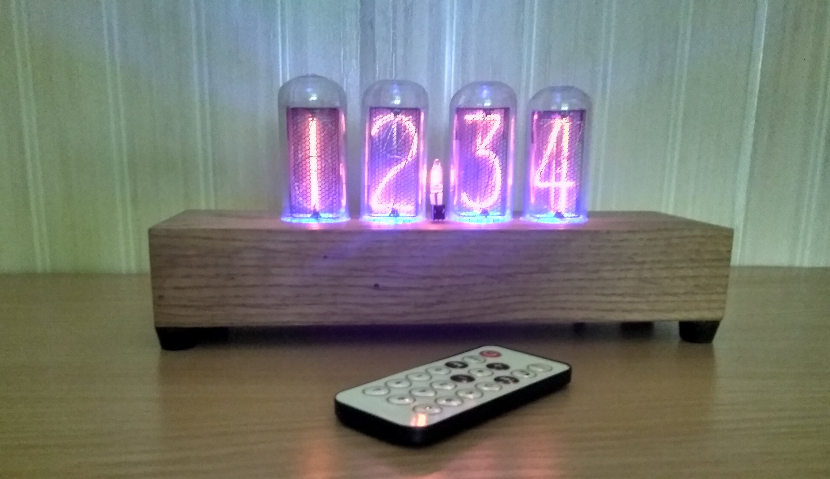 Solid Wood Nixie Tube Countdown Timer Alarm Escape Room Prop Vintage ...