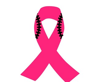 Cancer Softball Svg | Etsy