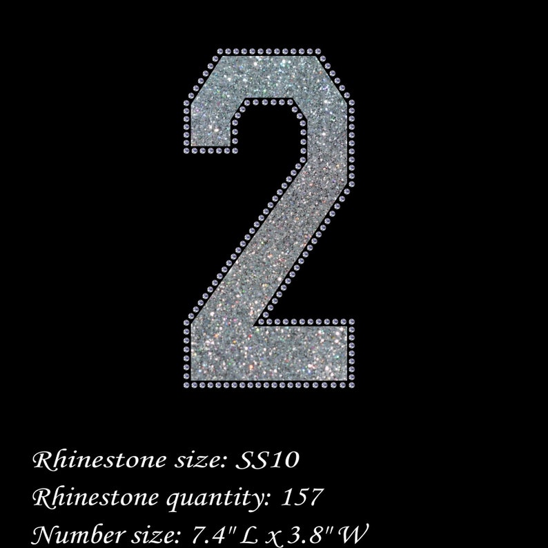 0-9 Numbers Rhinestone Outline Vinyl Inside SVG Digital - Etsy