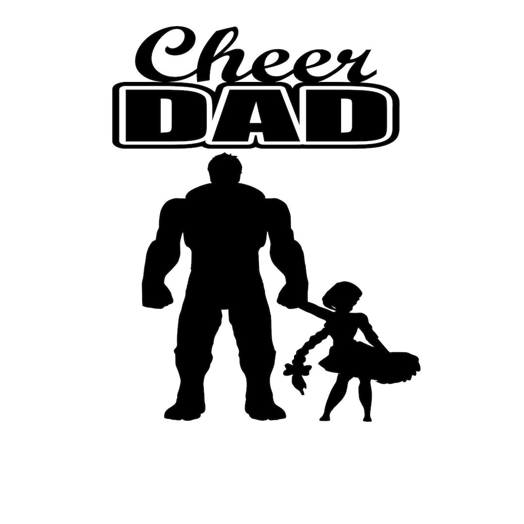 Cheer Dad Silhouette Svg Jpeg Digital Download - Etsy