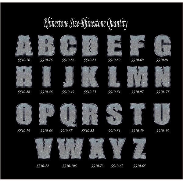 Rhinestone Names - Etsy