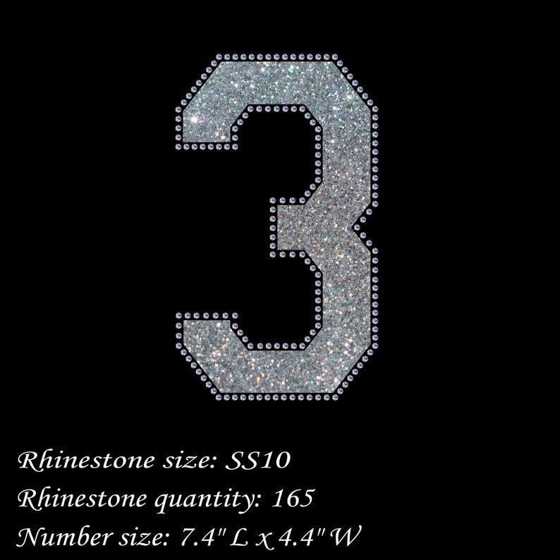 0-9 Numbers Rhinestone Outline Vinyl Inside SVG Digital - Etsy