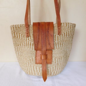 Hand Woven Sisal Tote Bag in Natural Color. | Etsy