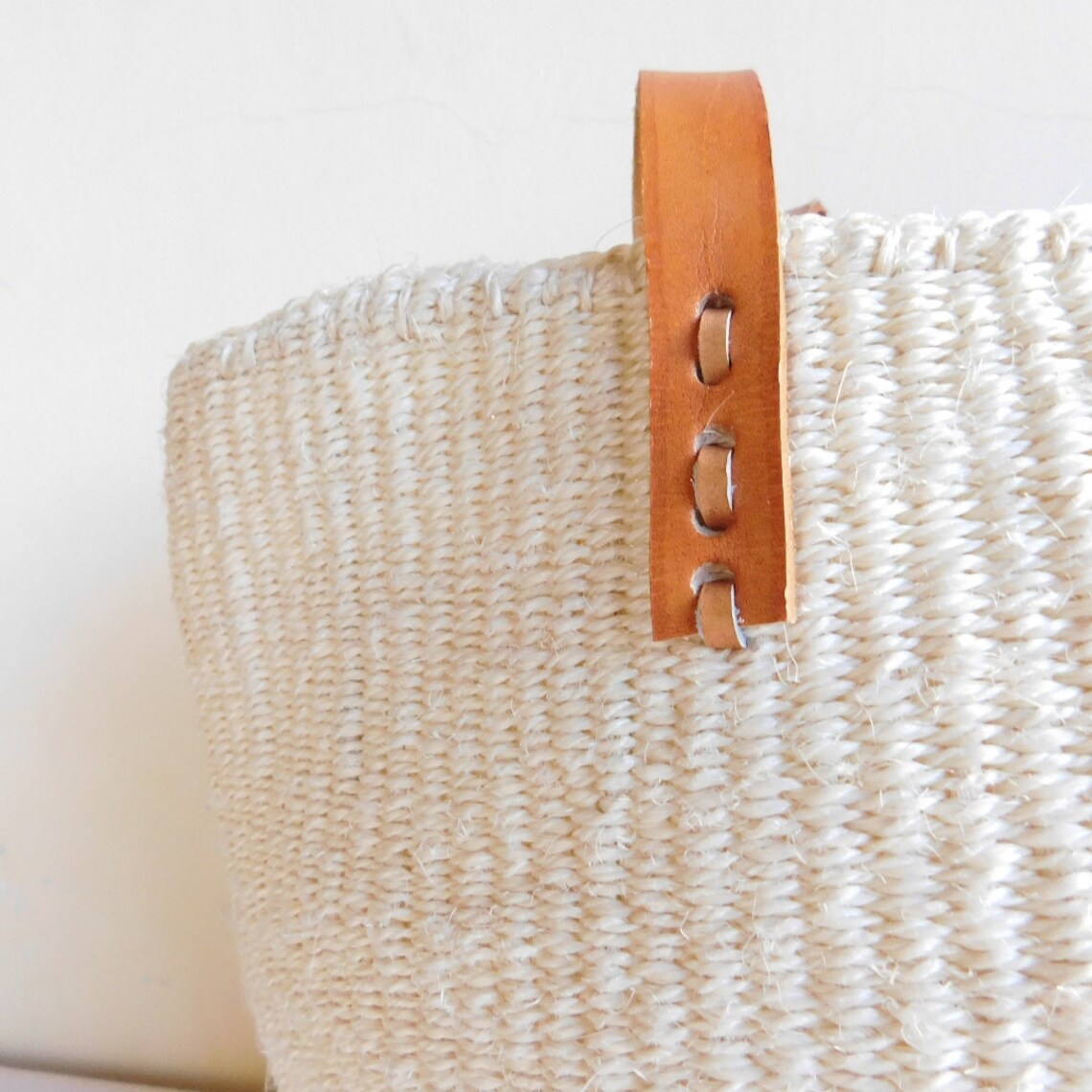 Natural Sisal Color Hand Woven Sisal Tote Bag. - Etsy