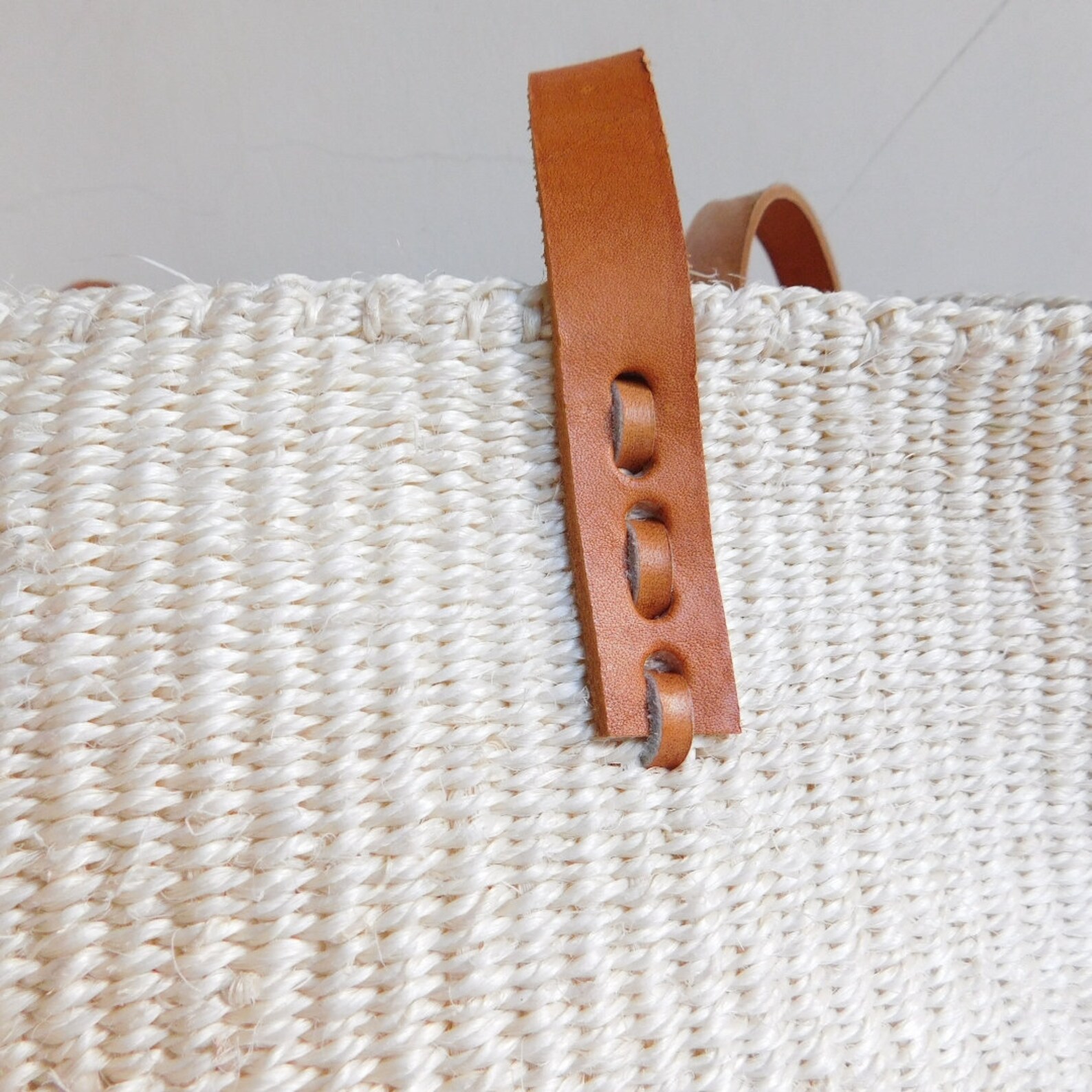 Natural Sisal Color Hand Woven Sisal Tote Bag. - Etsy