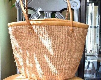 Handwoven Kiondo Basket | African Sisal Tote Bag | Handmade Kenyan ...