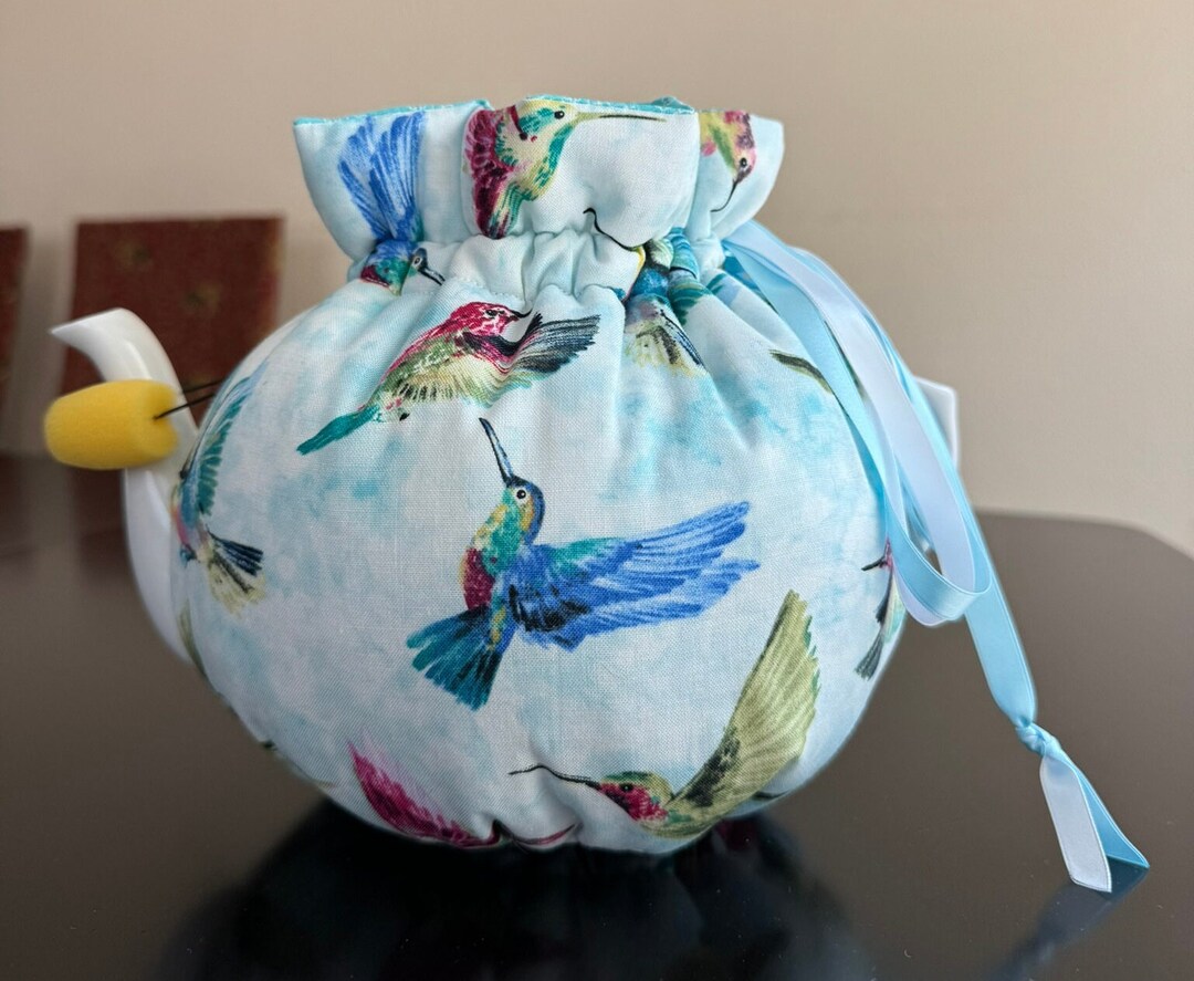 Colorful Hummingbirds Teapot Cozy, Bird, Blue, Birthday Gift, Teapot ...