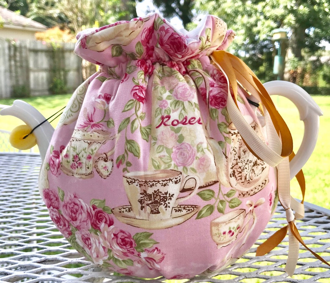 Pink Rose Teapot Cozy, Reversible,pink Rose Tea Cozy,roses, Birthday ...