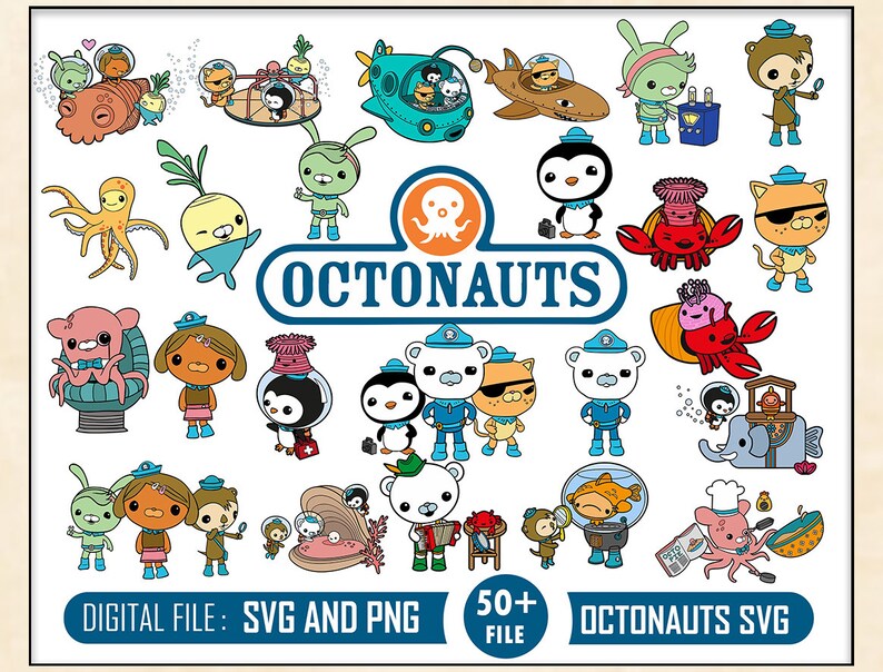 Octonauts Svg for Cricut, Octonauts Png, Octonauts Clipart, High ...