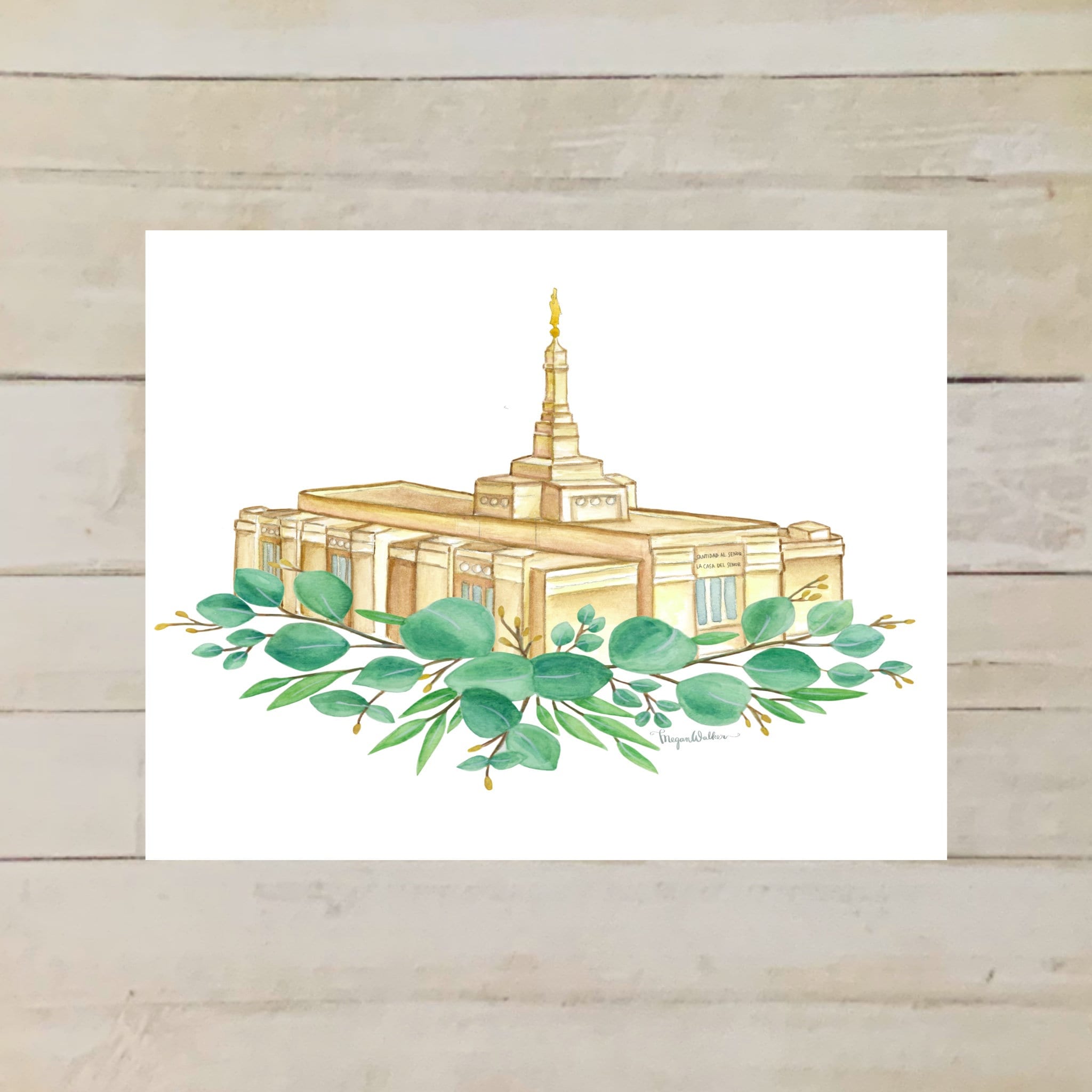 LDS Temple Watercolor, Digital Download - Etsy