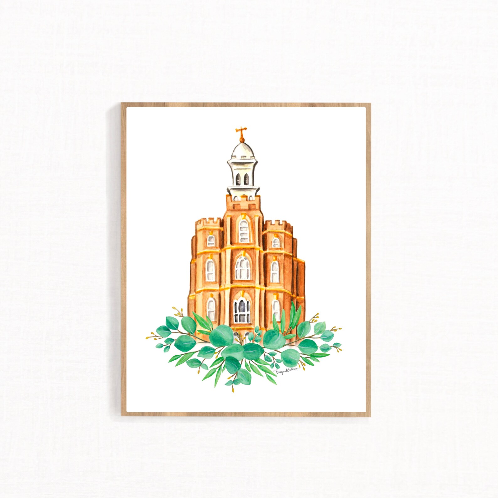 Logan Utah Watercolor Temple, LDS Temple Digital Download - Etsy