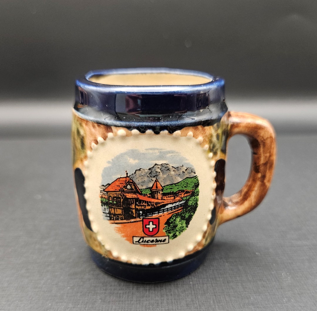 Vintage Miniature Beer Stein Souvenir Lucerne Switzerland - Etsy