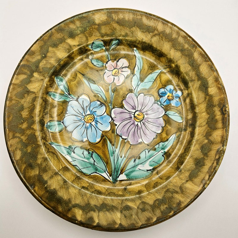 Ceramic Flower Plate - Etsy