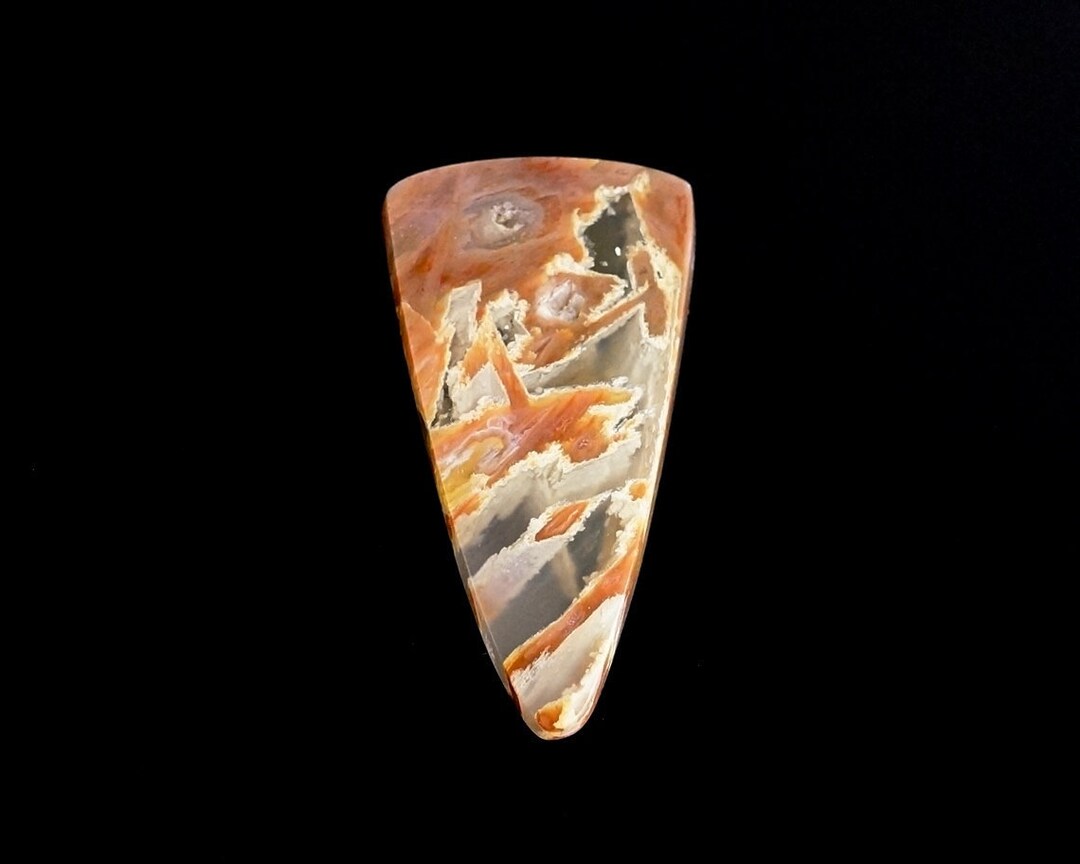 Large Stick Agate Cabochon. Turkish Tube Agate Cabochon. Amazing Colors ...
