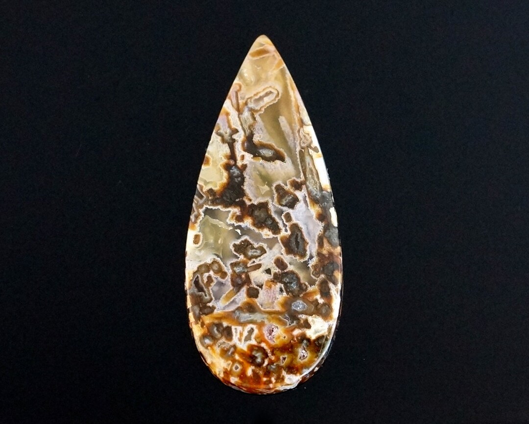 Large Stick Agate Cabochon. Turkish Tube Agate Cabochon. Amazing Colors ...
