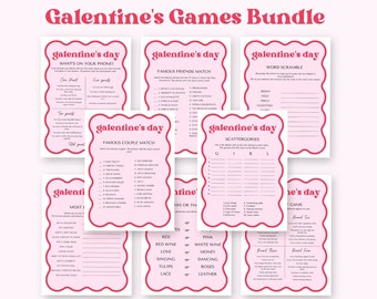 Galentines Day Games Pack Virtual Activities for Ladies Night Bundle ...