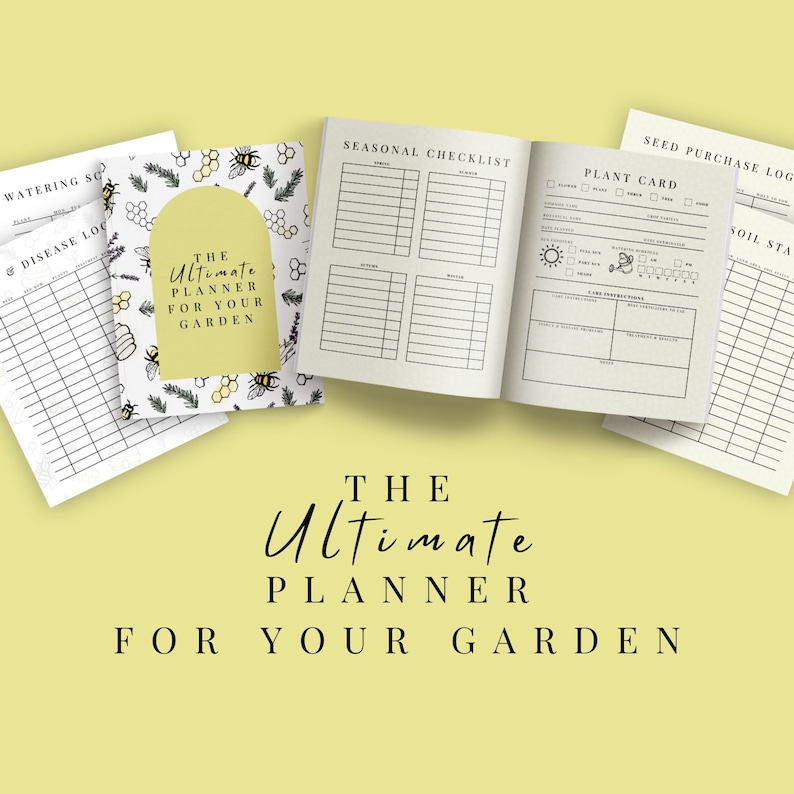 Gardening Planner Printable, Instant Download, Garden Journal, Garden ...