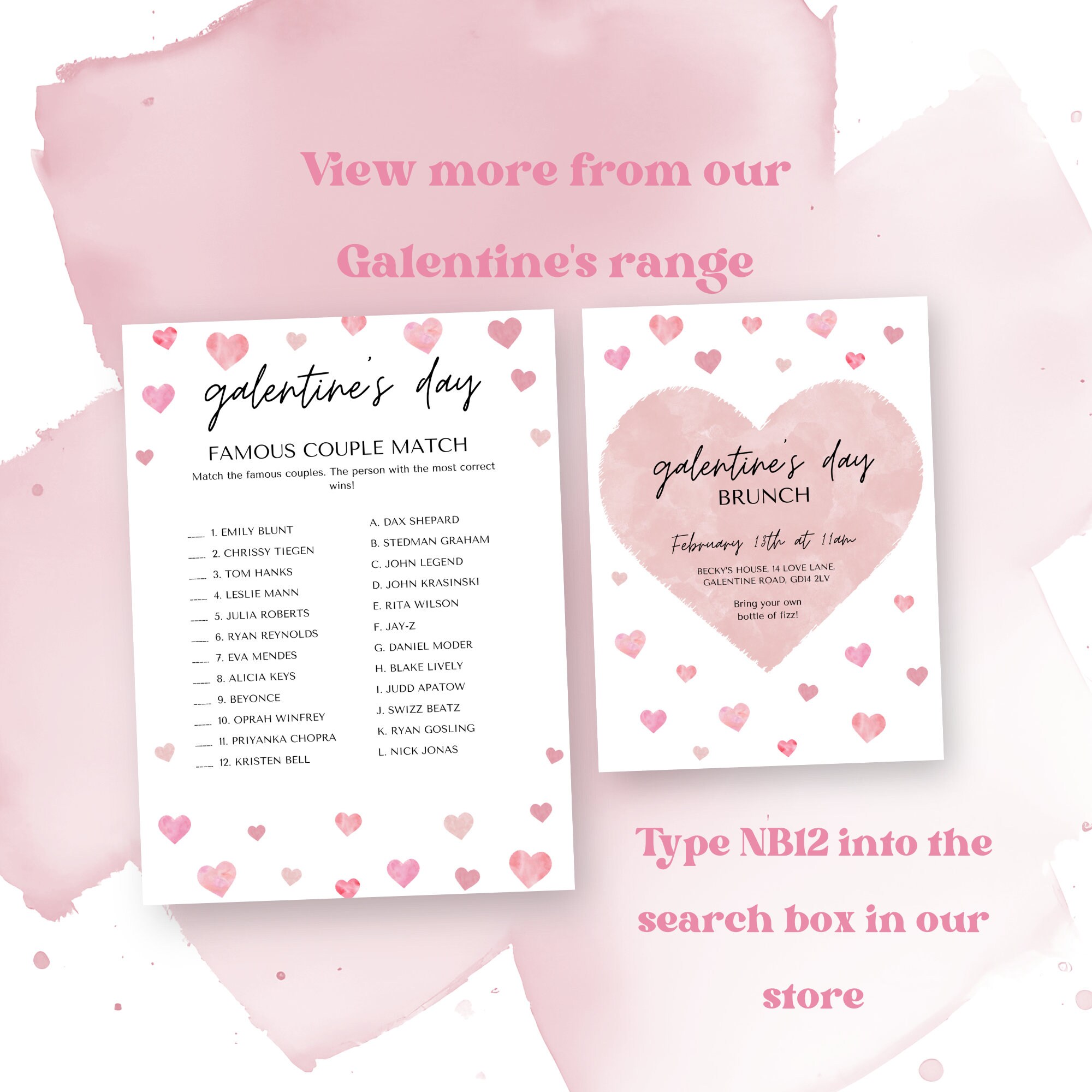 Retro Galentine's Day Printable Game, What's on Your Phone?, Valentine ...