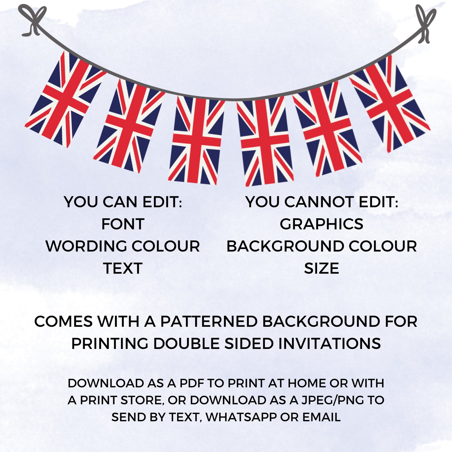 Afternoon British Tea Party Invite Royal Invitation Canva - Etsy