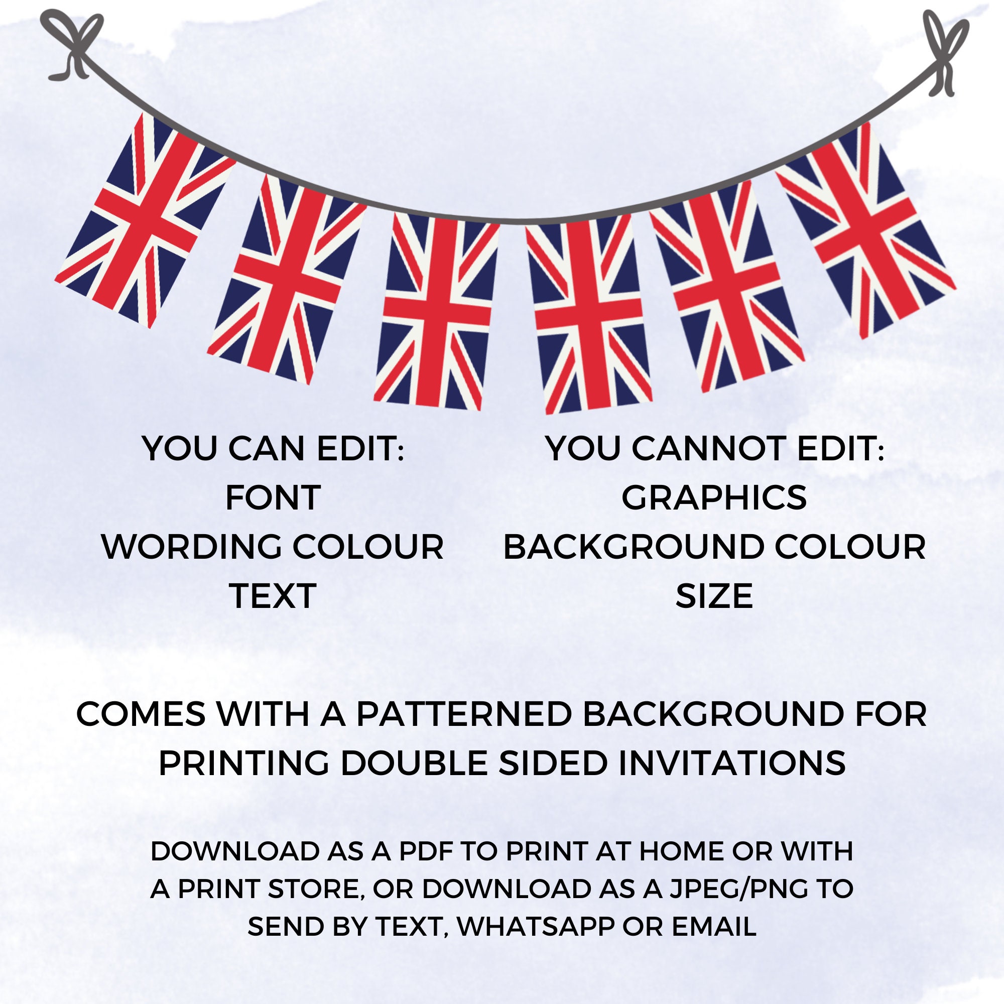 Printable London Bus Invite, British Birthday Invitation, Canva ...