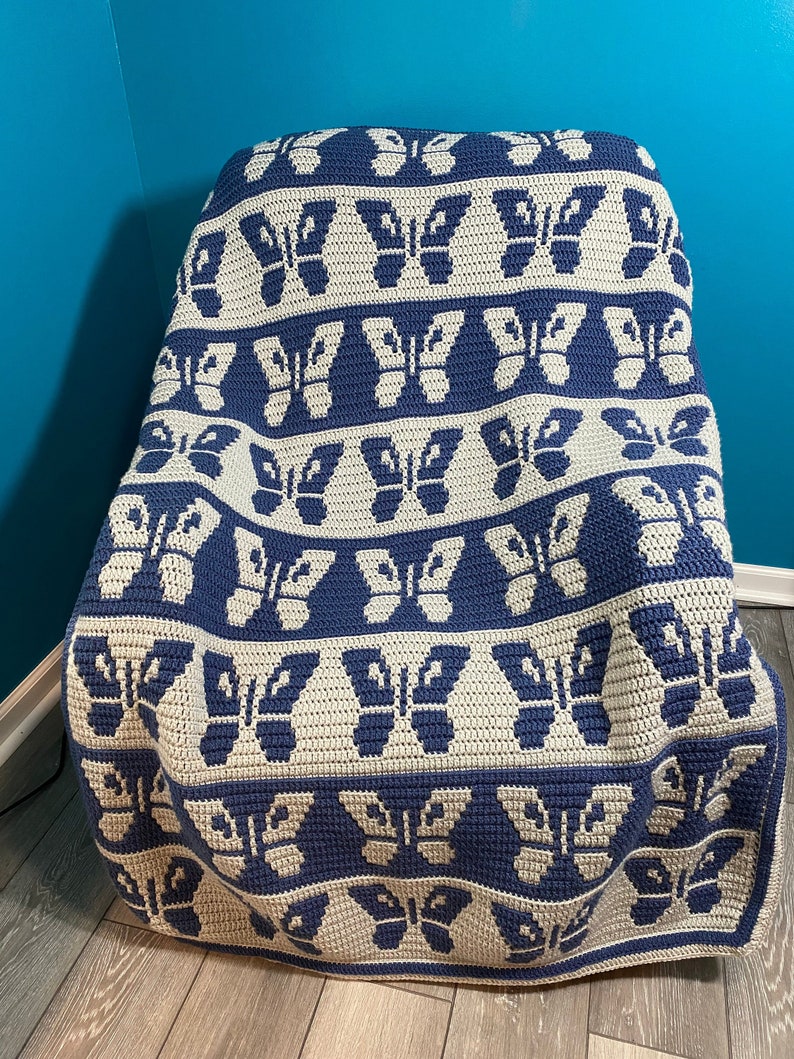 Mosaic Crochet Blanket Pattern Easy Overlay Mosaic Crochet - Etsy