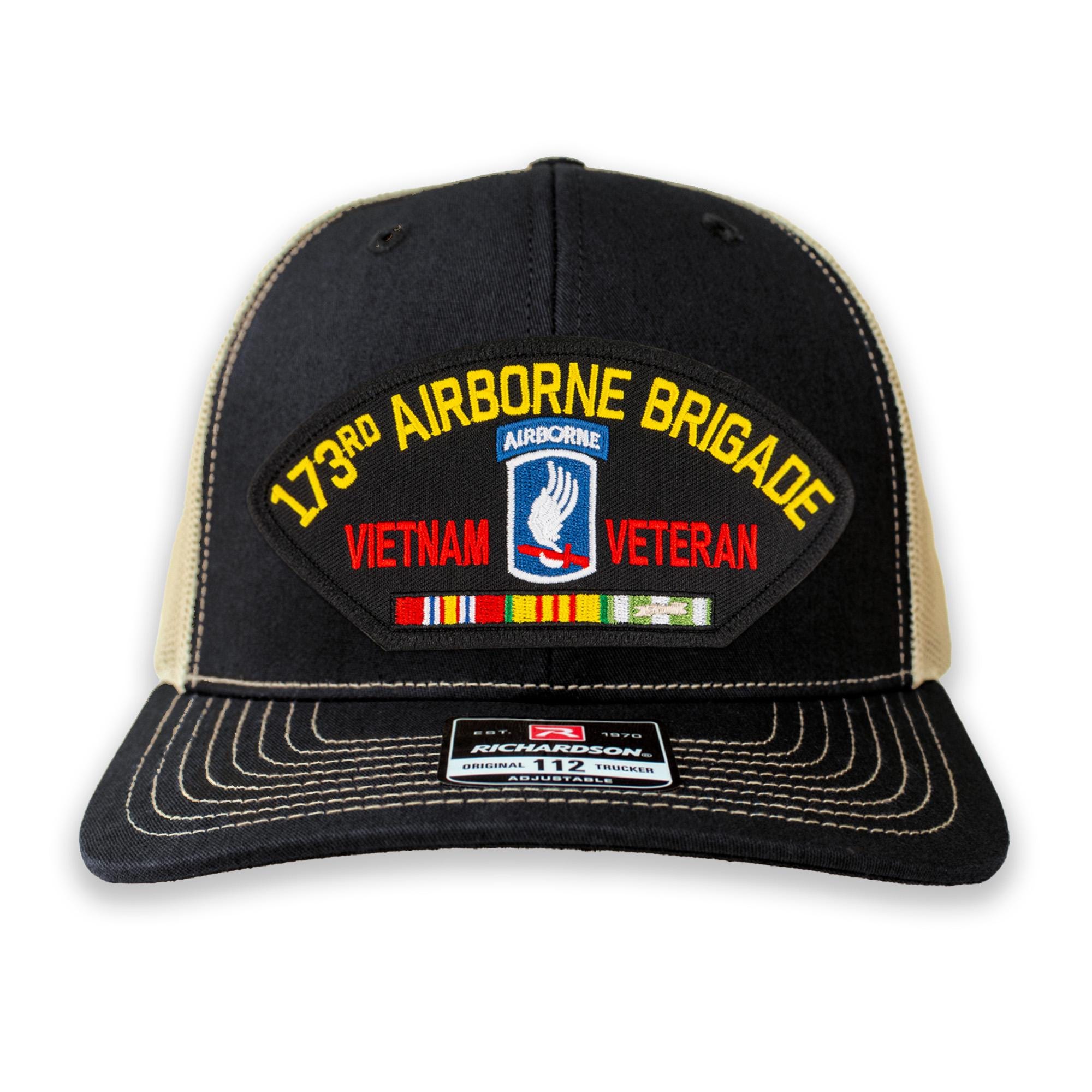 US Army 173rd Airborne Brigade - Vietnam Veteran Hat - Richardson ...