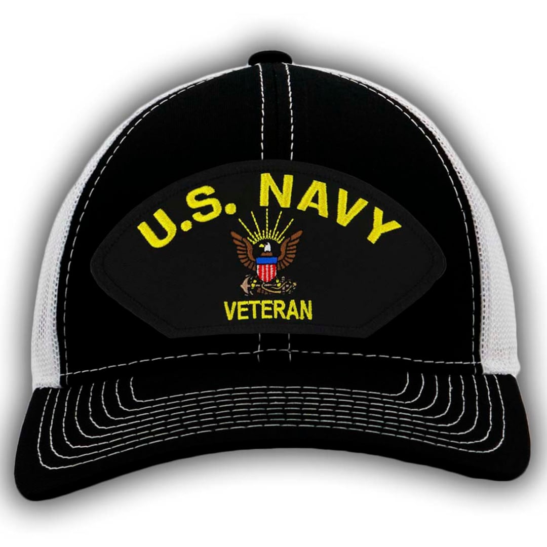 US Navy Veteran Ball Cap - Choose Your Color - Etsy