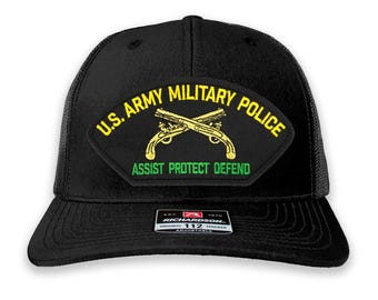USA Army Military Police MP Enlisted Service Dress White Cap All Sizes ...