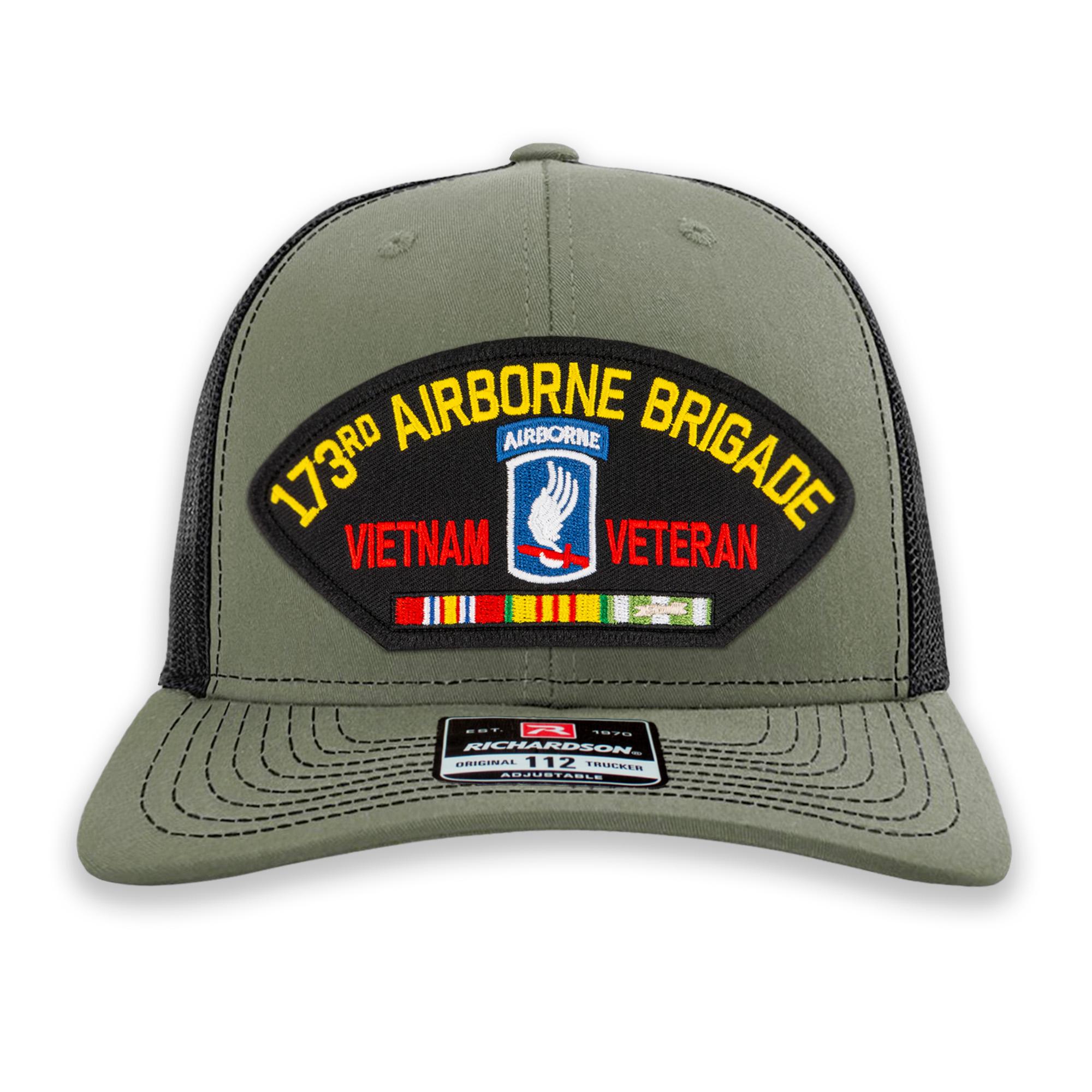 US Army 173rd Airborne Brigade - Vietnam Veteran Hat - Richardson ...
