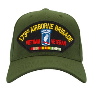 US Army 173rd Airborne Brigade - Vietnam Veteran Hat - Richardson ...