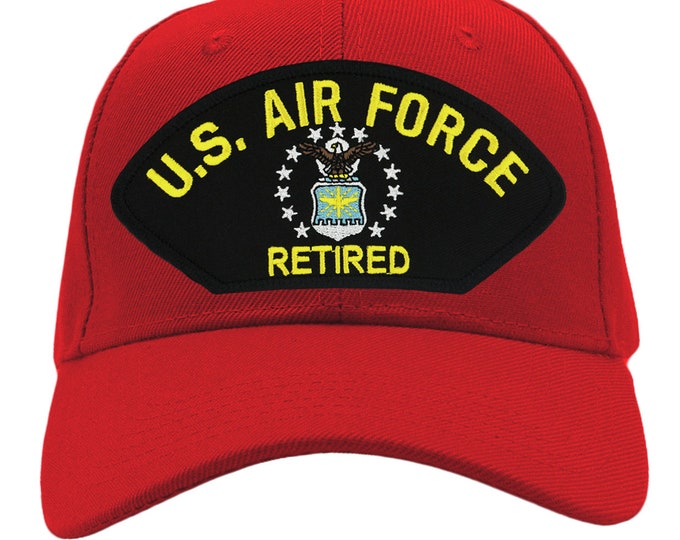 Officially Licensed US Air Force Retired Cap, US Air Force Retired Hat ...