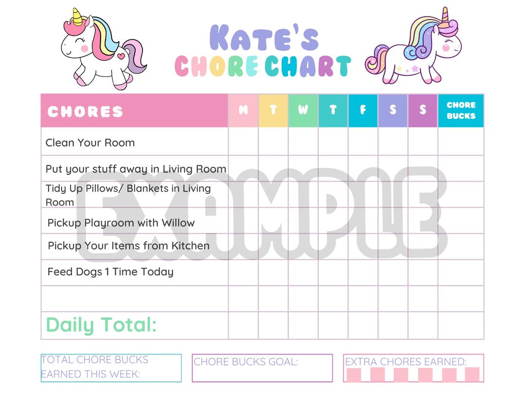 Completely Customizable Reward System for Kids Under 8 With Chore Chart ...