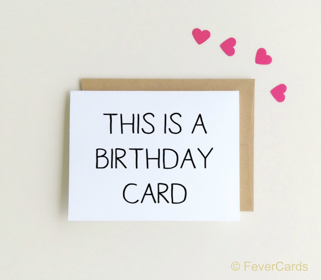 Birthday Card, Simple Birthday Card, Simply Stated, Happy Birthday ...