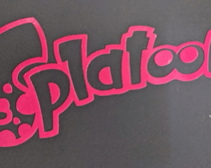 X1 Large (8.5") Splatoon Logo + Bonus Decal -- Vinyl Die-cut Decal ...