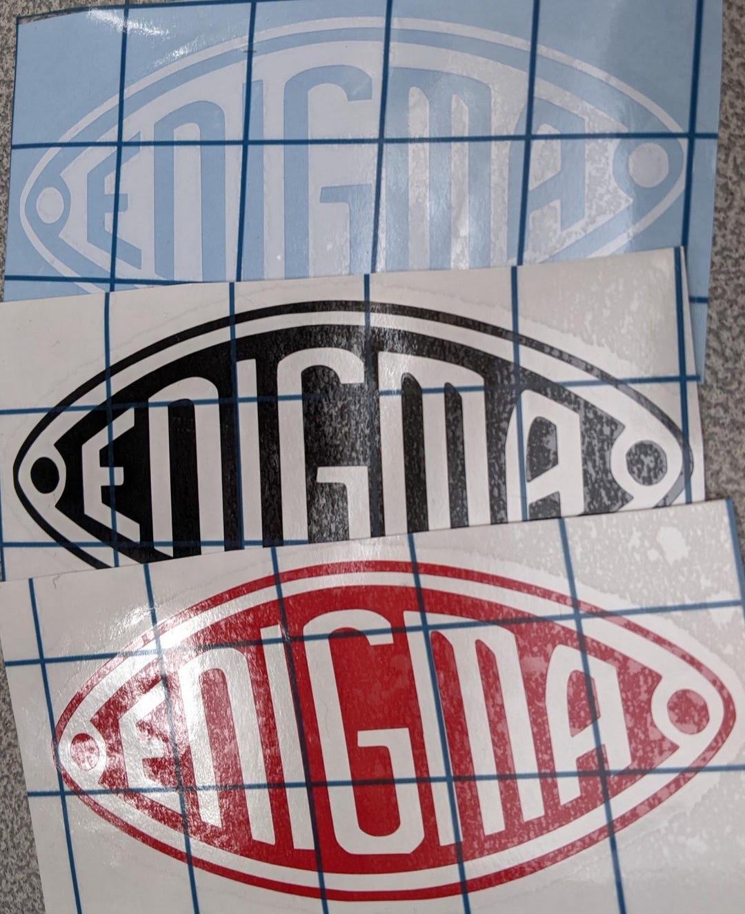 X1 4.75" Enigma Machine Logo - (asst Colors) Vinyl Decal Sticker Oracal ...