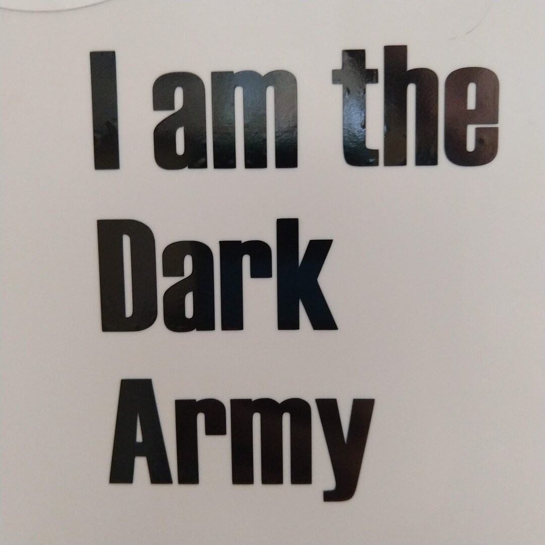 X1 I Am the Dark Army (mr Robot - Hacker) Vinyl Decal Sticker Oracal - Etsy