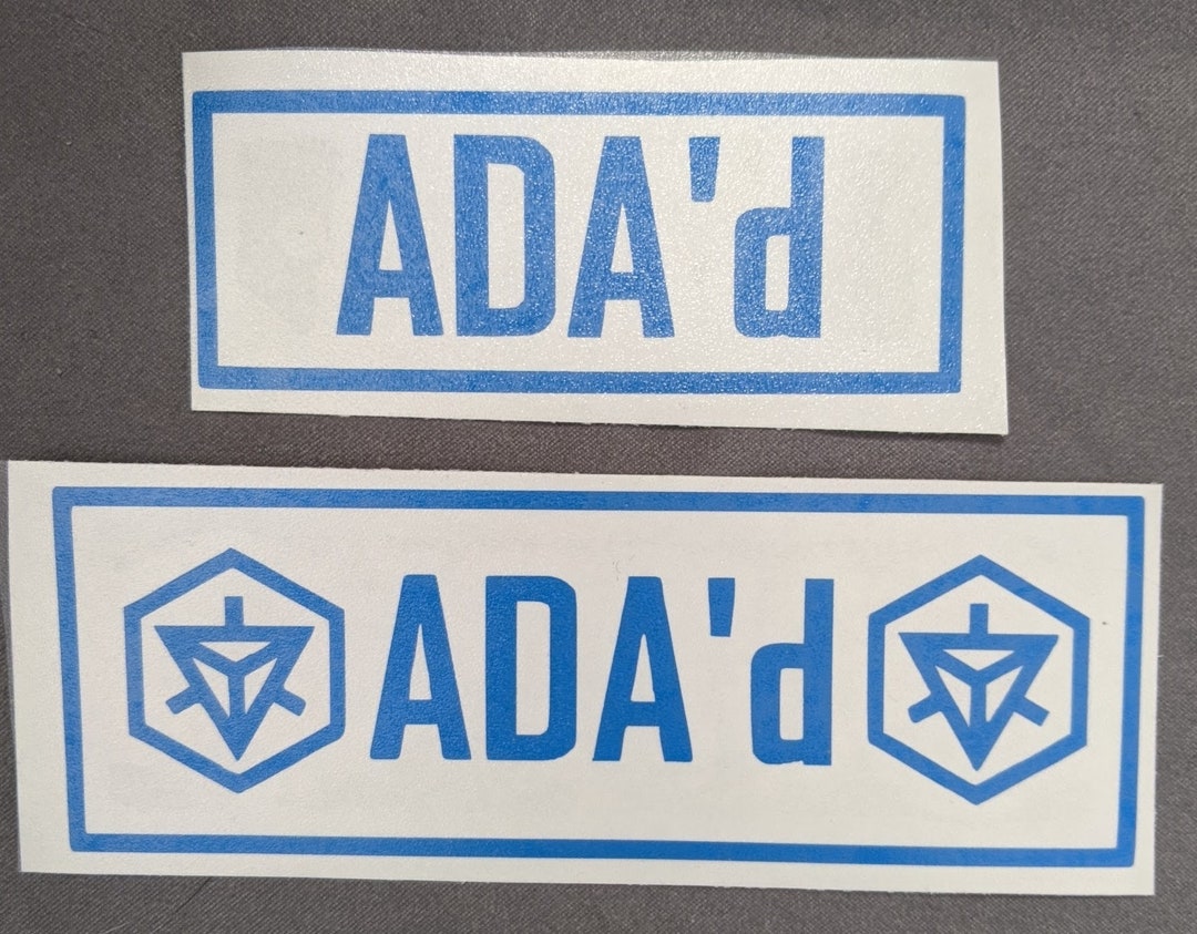 2 INGRESS Resistance Ada'd Blue Vinyl Decal Sticker Set - Etsy