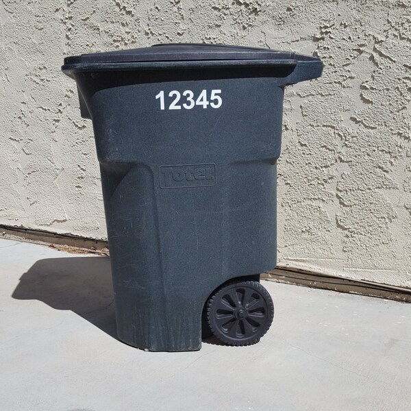 Custom Trash Can Decal - Etsy
