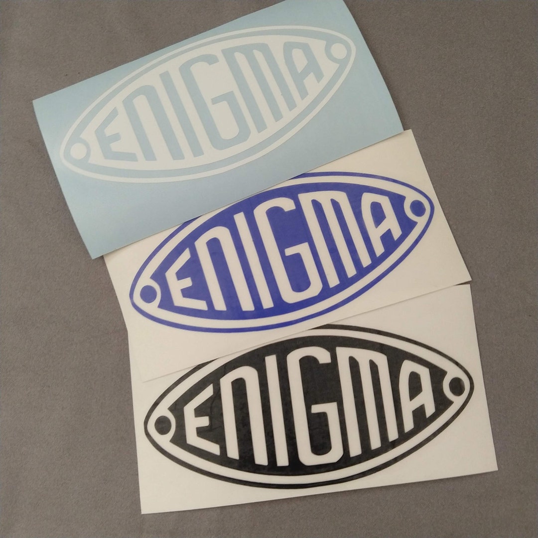 X1 4.75" Enigma Machine Logo - (asst Colors) Vinyl Decal Sticker Oracal ...