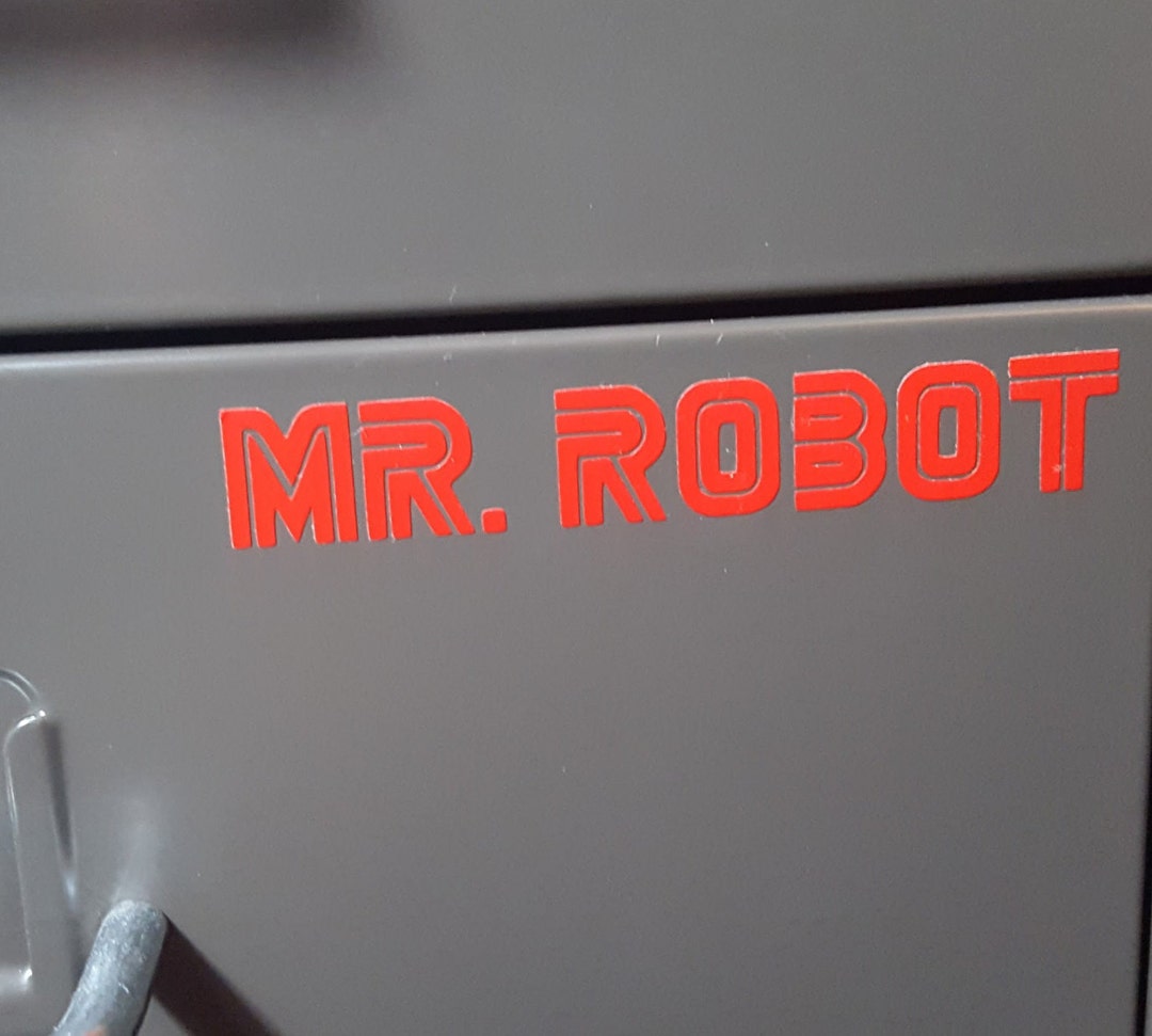 1 7" Mr. Robot Logo Red Vinyl Decal Sticker Oracal/avalon - Etsy