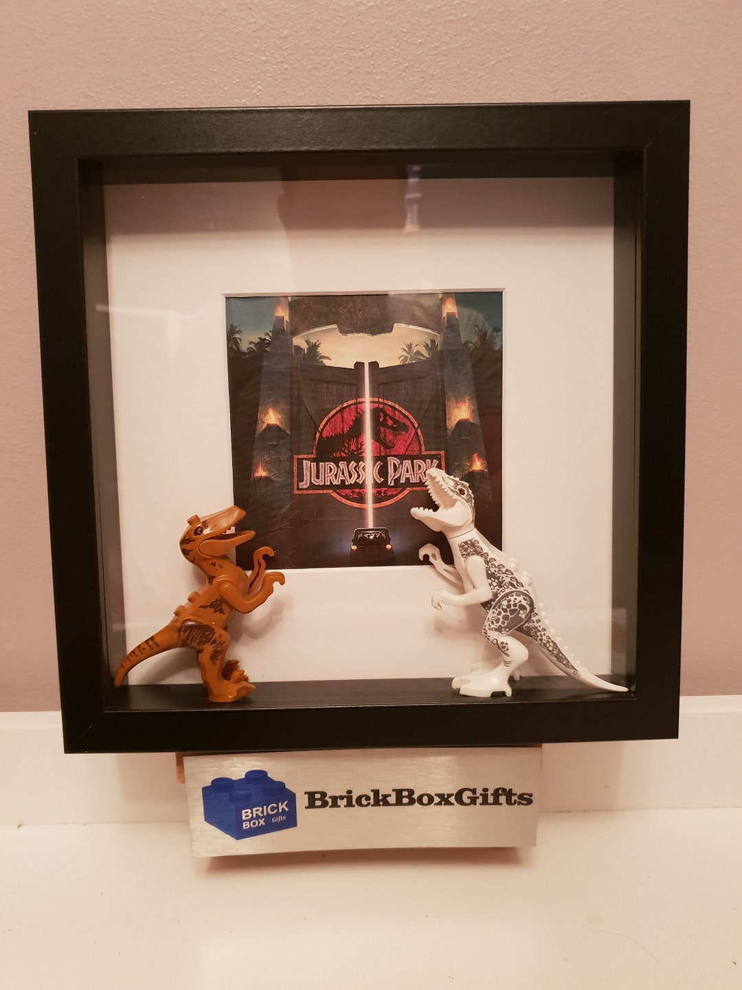Jurassic Park 3D Minifigure Movie Film Stage Frame Gift Present ...