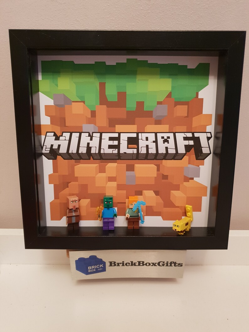 Minecraft Minifigure 3D Frame Computer Game - Etsy