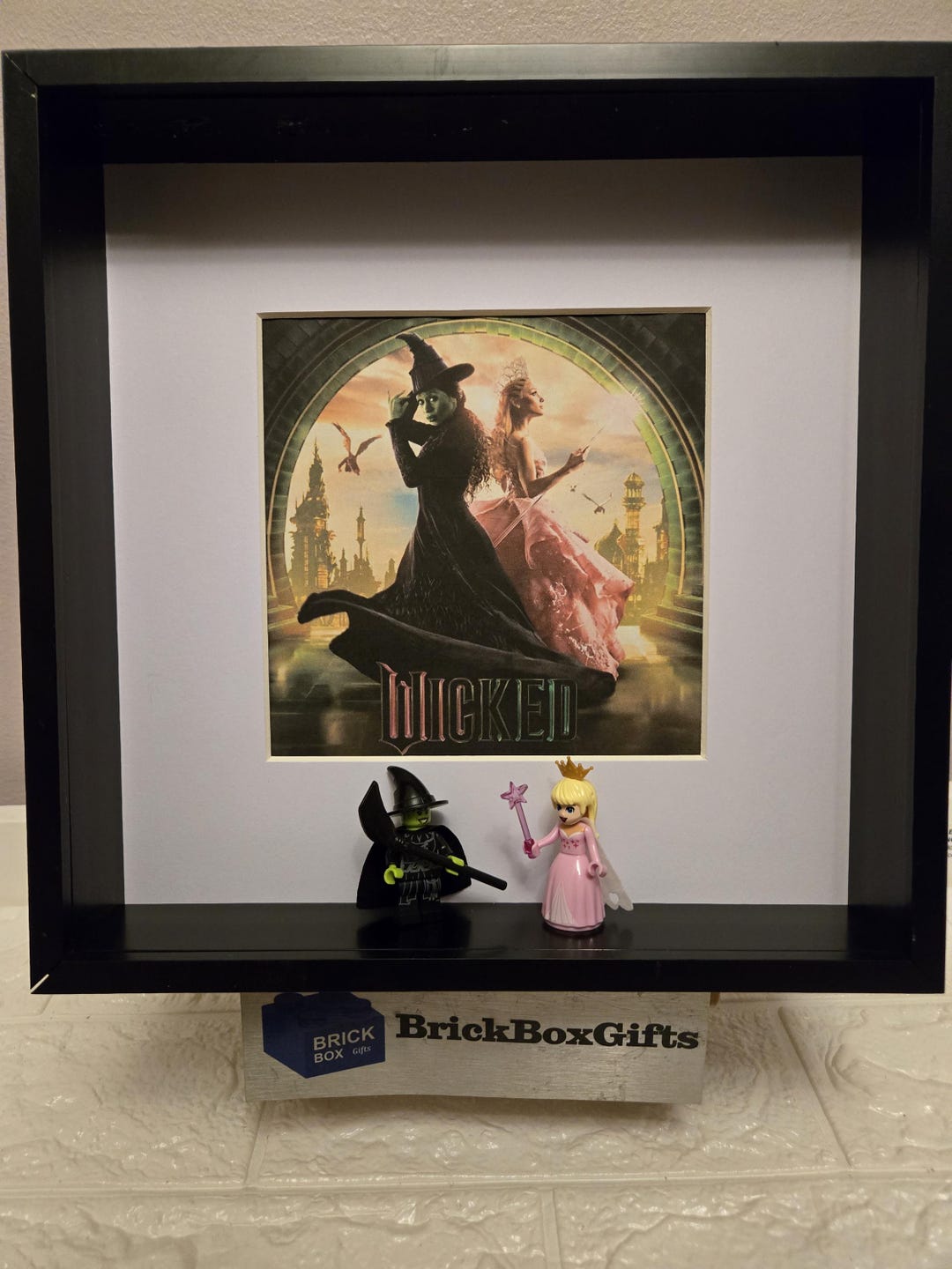 Wicked Movie Theatre West End Minifigure 3d Frame Galinda Elphaba Witch ...