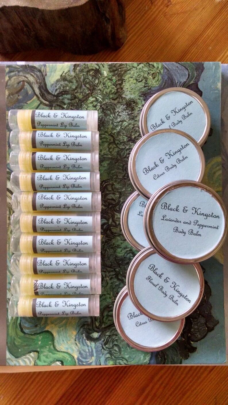 Home-made, Original Cosmetic Bag With Organic Lip Balm & Body Balm ...