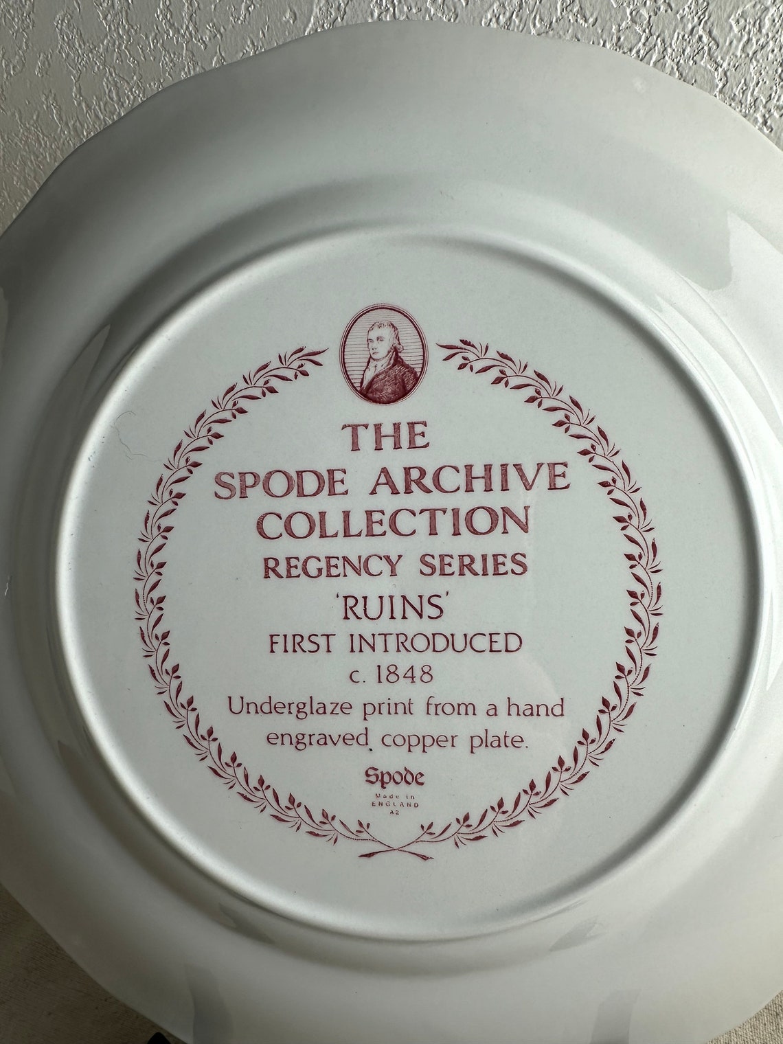 Spode Archive Collection Regency Series, Ruins Plate, 11" in Diameter ...
