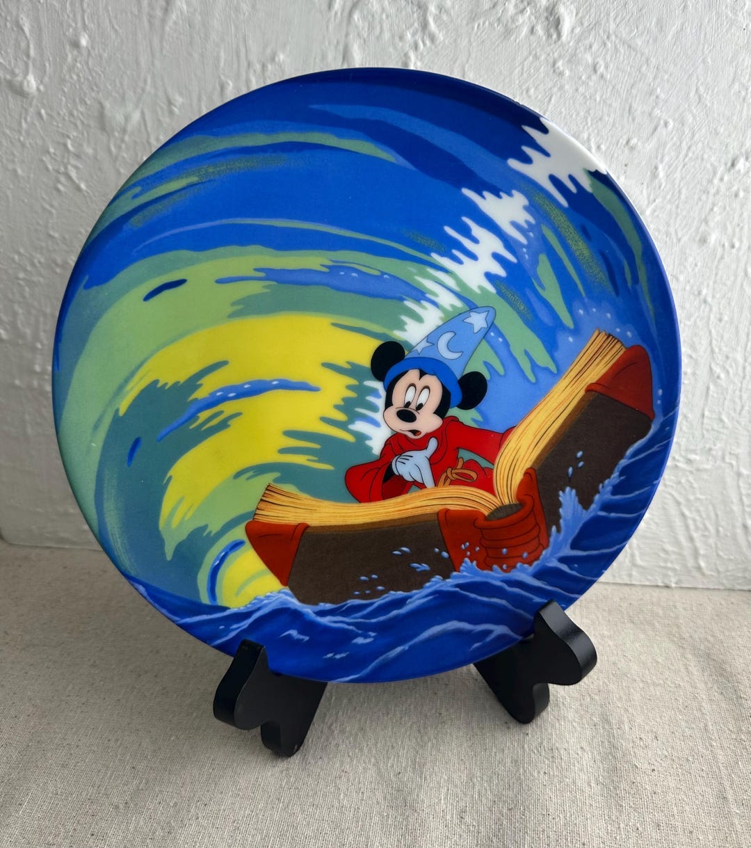 Fantasia Mickey's Magical Whirlpool Collector Plate Number 5026A, 8 1/2 ...
